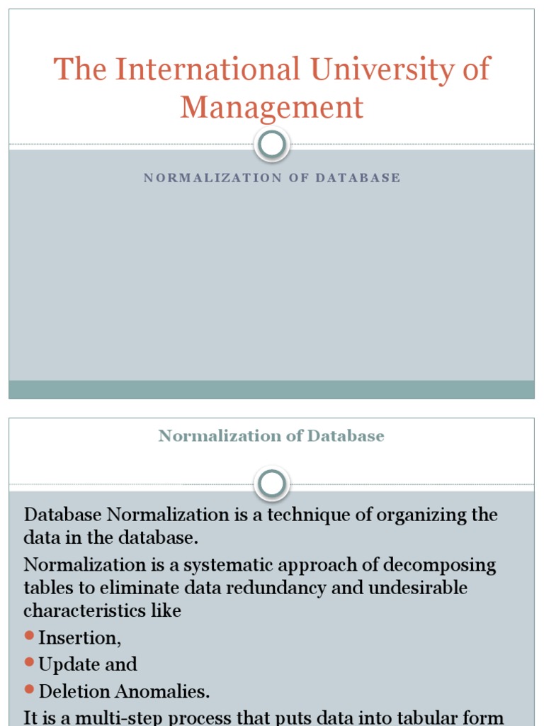 Database Normalisation | PDF | Computer Data | Data Management
