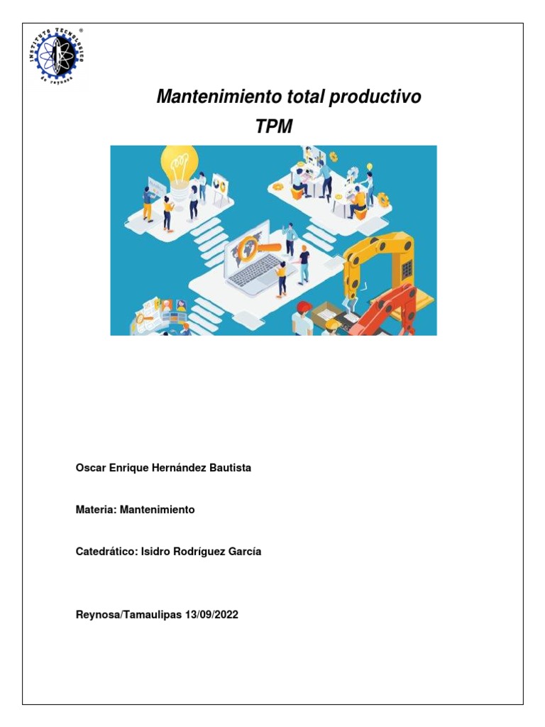 Mantenimiento Total Productivo TPM: Oscar Enrique Hernández Bautista ...
