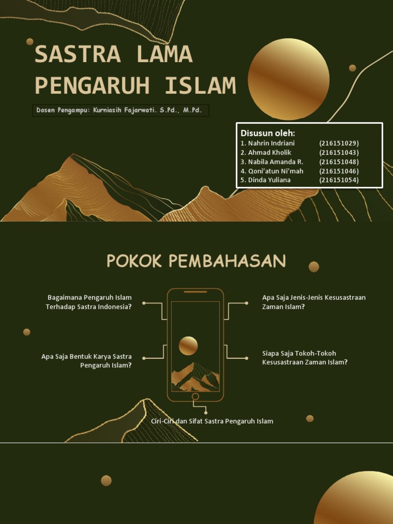 Pengaruh Islam dalam Sastra Indonesia | PDF