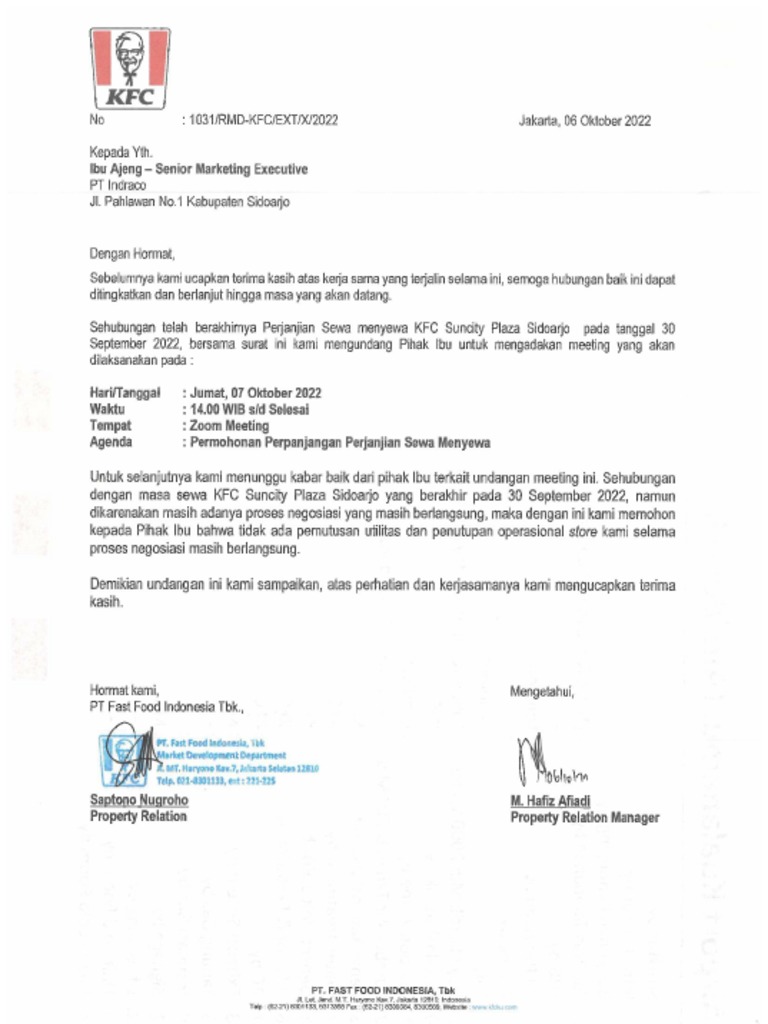 Undangan Meeting | PDF