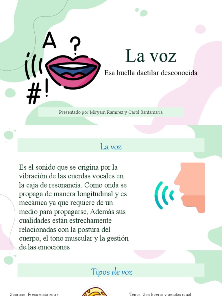Análisis de las características y cualidades de la voz humana | PDF | Sonido