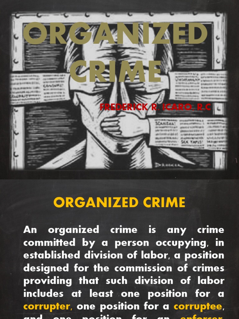 Organized Crime Lecture | PDF
