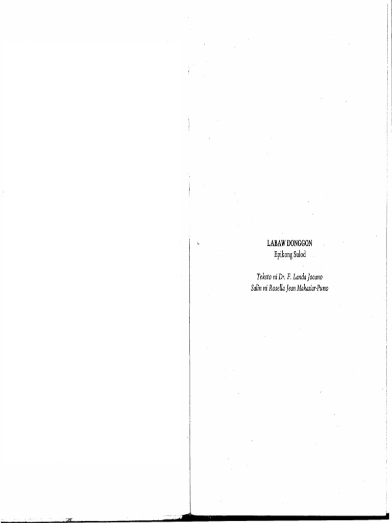 Labaw Donggon | PDF