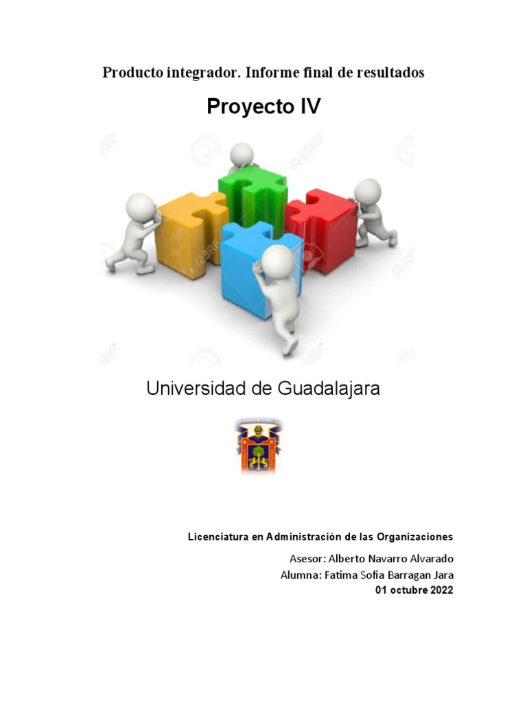 Producto Integrador PROYECTO IV | PDF | Business | Evaluación