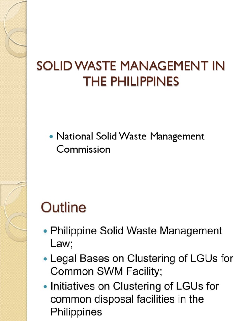 Solid Waste Management in the Philippines | PDF | Waste Management | Waste