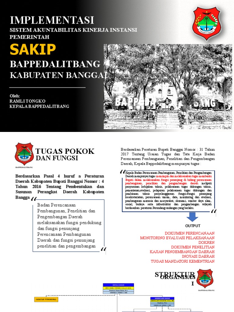 Paparan Implementasi SAKIP Bappeda 2022 New | PDF