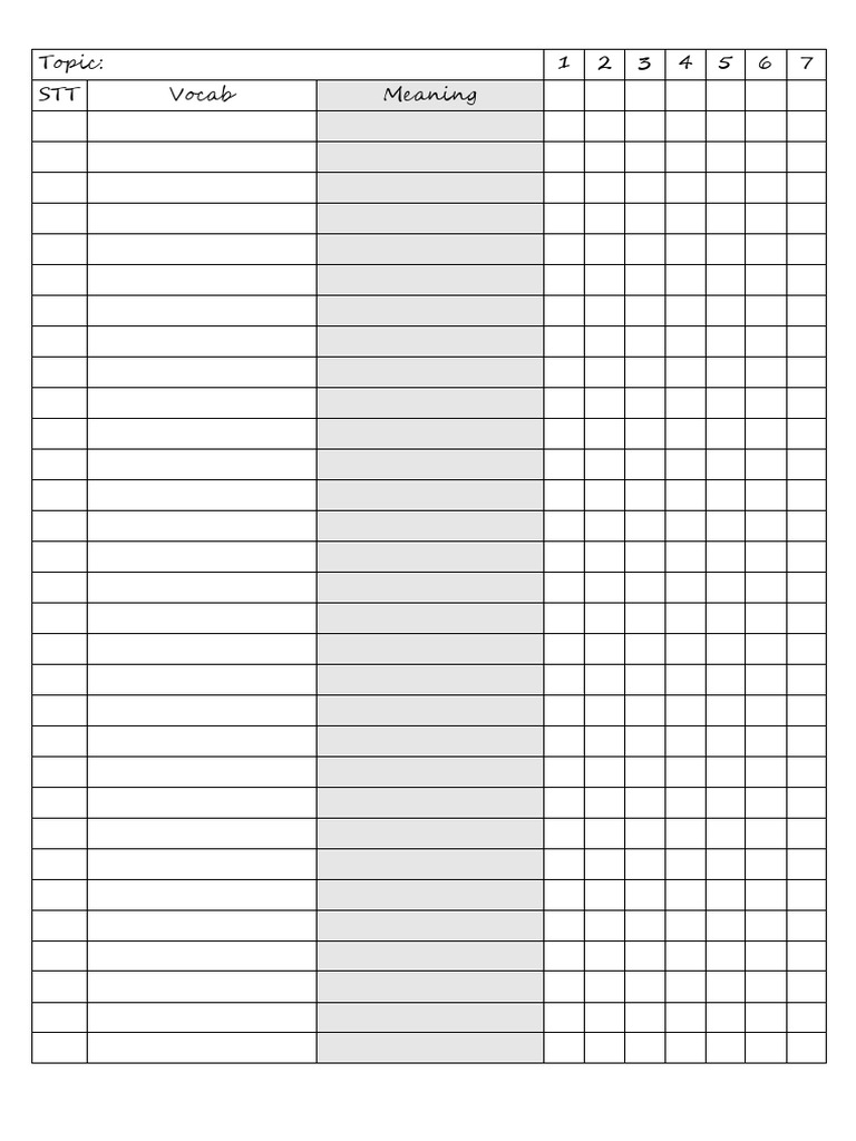 File Giấy Vocab | PDF