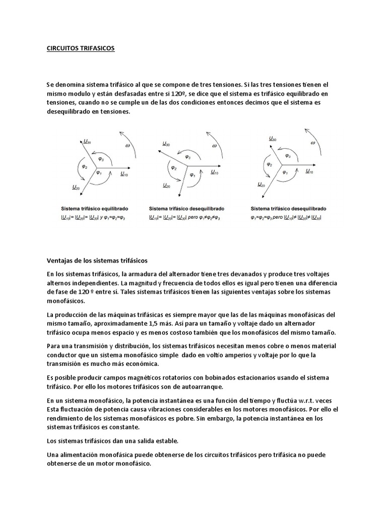 Circuitos Trifasicos | PDF | Ingenieria Eléctrica | Electricidad