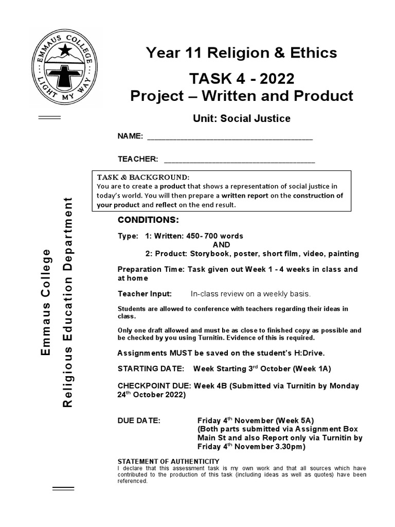 Task 4 Social Justice Project Final | PDF | Justice | Crime & Violence