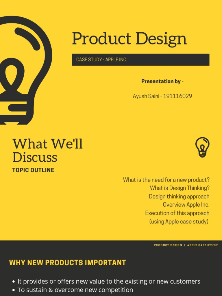 Product Design-Apple Case Study | PDF | Apple Inc. | Design Thinking