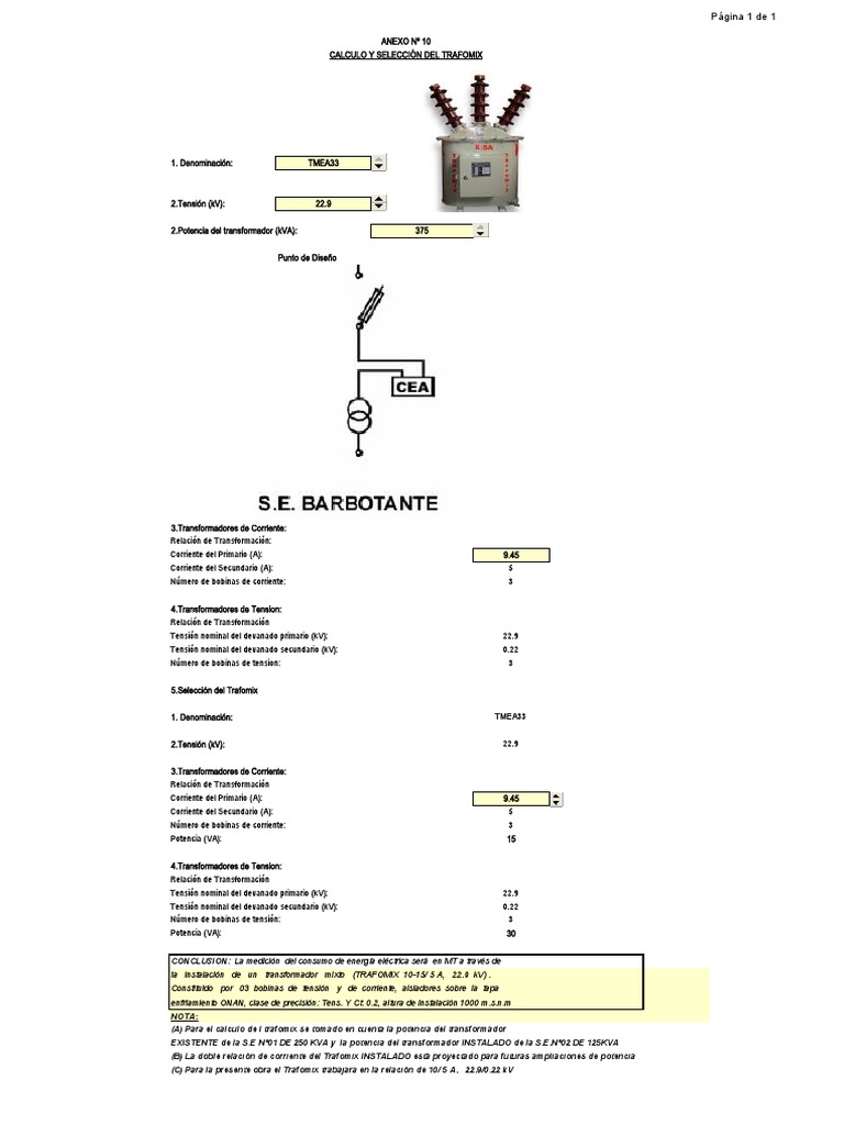 Calculo Del Trafomix | PDF | Transformador | Inductor