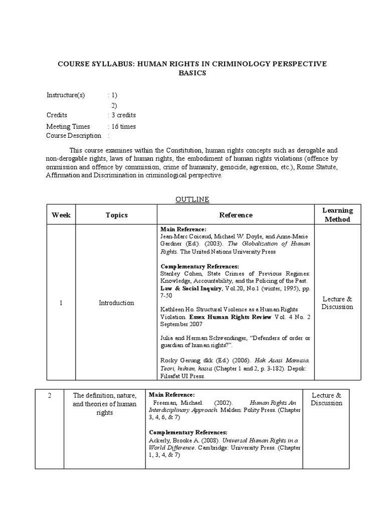 CLJ 2 | PDF | Human Rights | Criminology