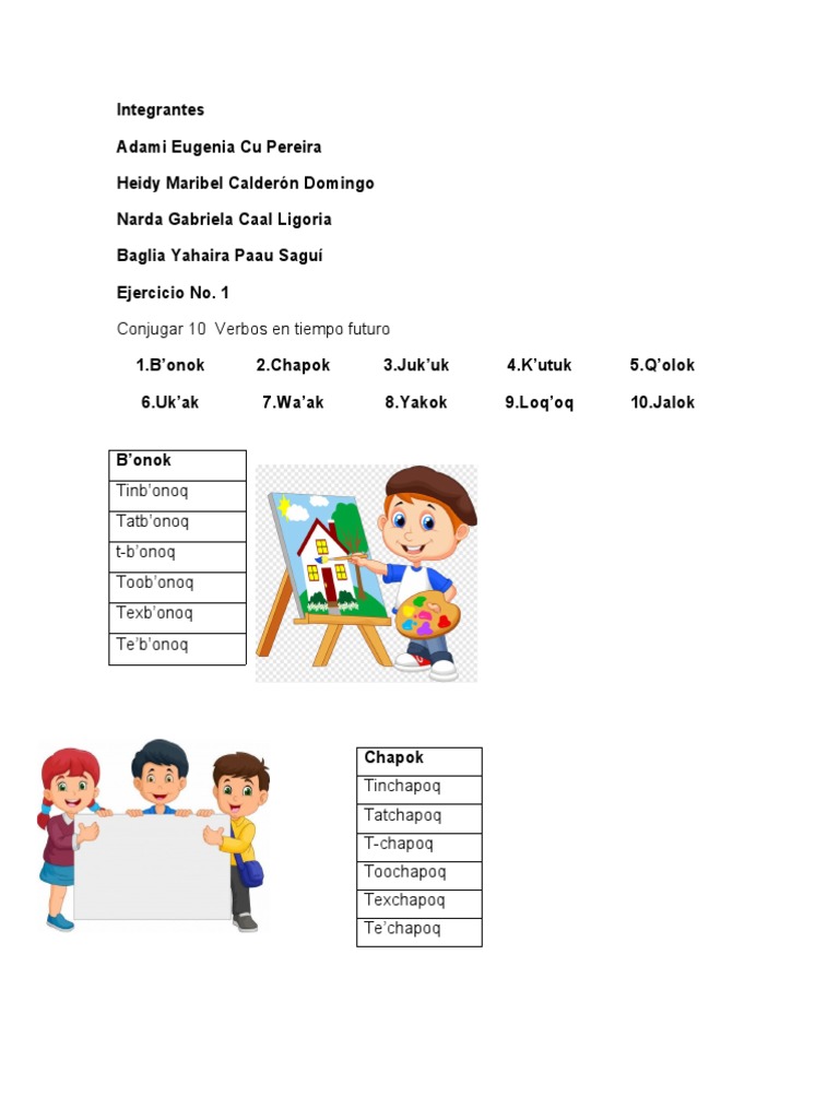 Conjugacion De Verbos Pdf