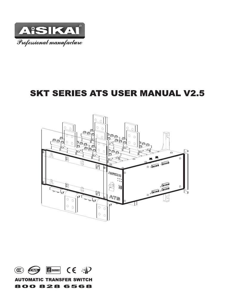 SKT-Automatic Transfer Switch User Manual-V2.5 | PDF