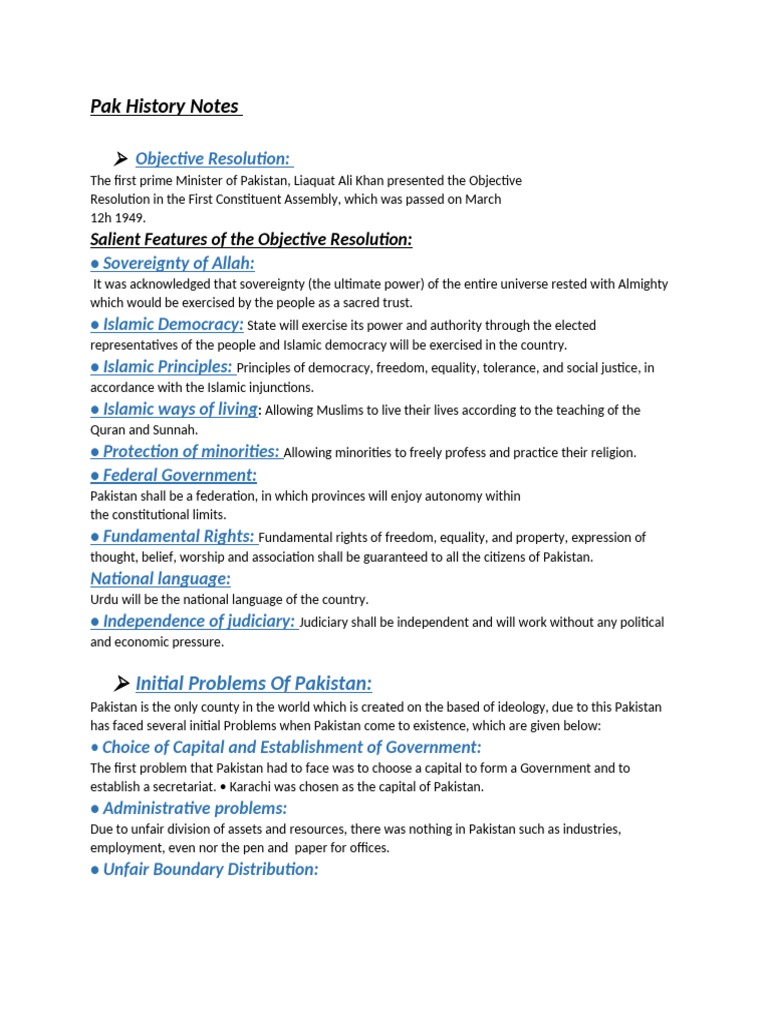 Pak Study Notes | PDF