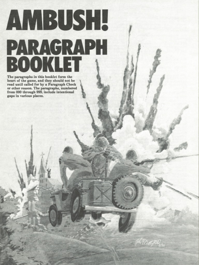 Ambush Paragraph Booklet | PDF | Military Forces | Ballistics