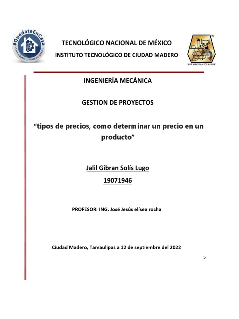 Tipos de Precios, Como Determinar Un Precio en Un Producto | PDF ...