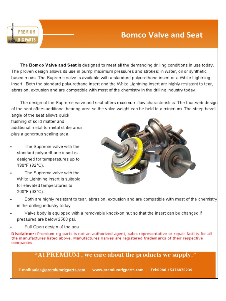 F1600 Valve and Seat | PDF