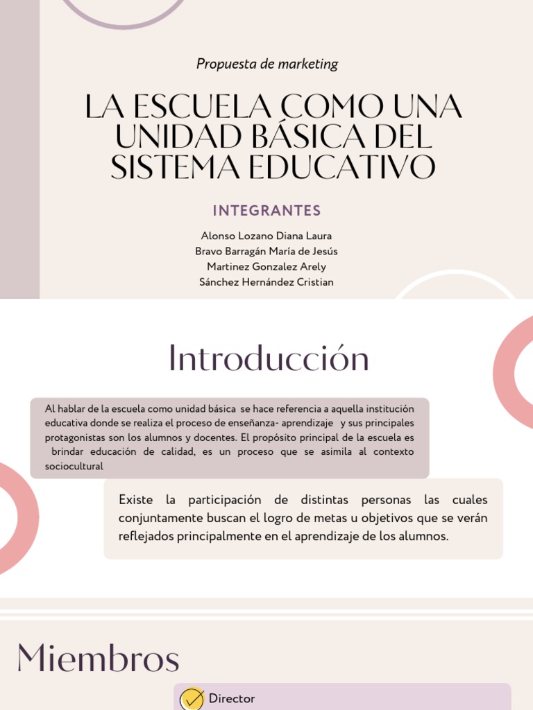 ¿Por Qué La Escuela Es Una Unidad Básica Del Sistema Educativo - Equipo ...