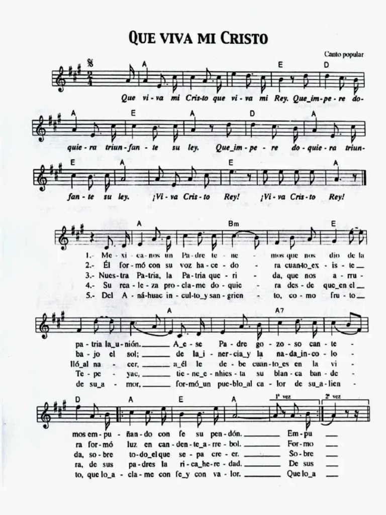 Que Viva Mi Cristo | PDF