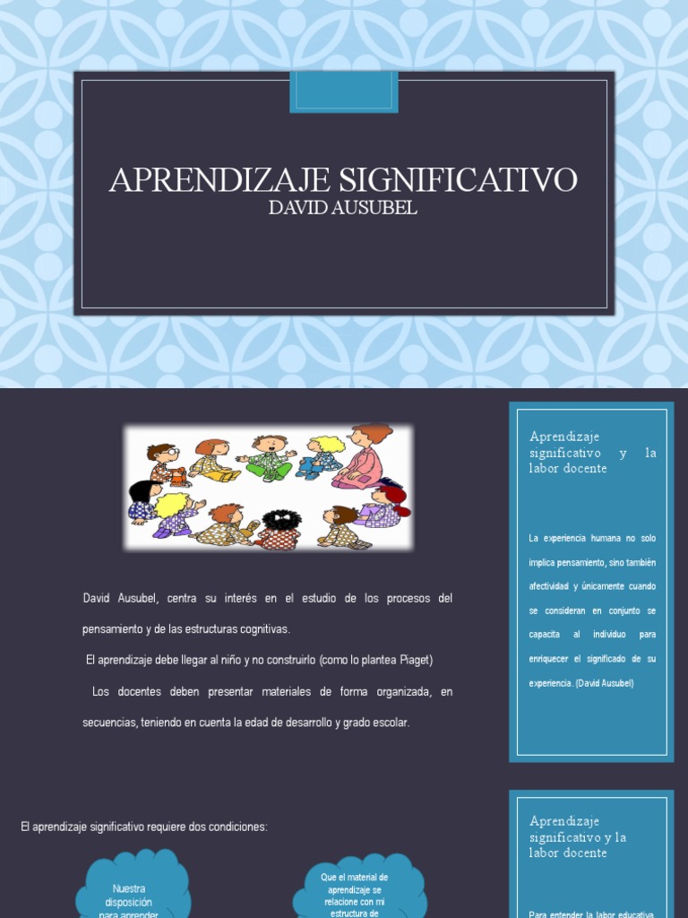 Aprendizaje Significativo-Diapositivas2 | PDF