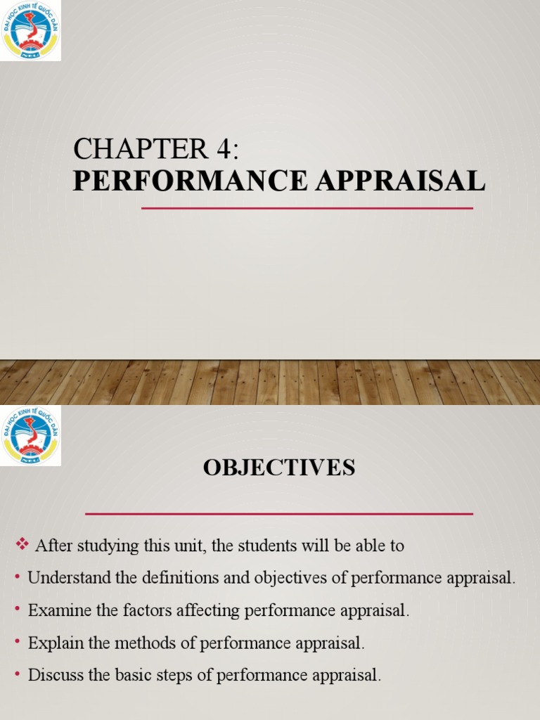 Chapter 4 Performance Appraisal Moodle | PDF | Performance Appraisal | Employment