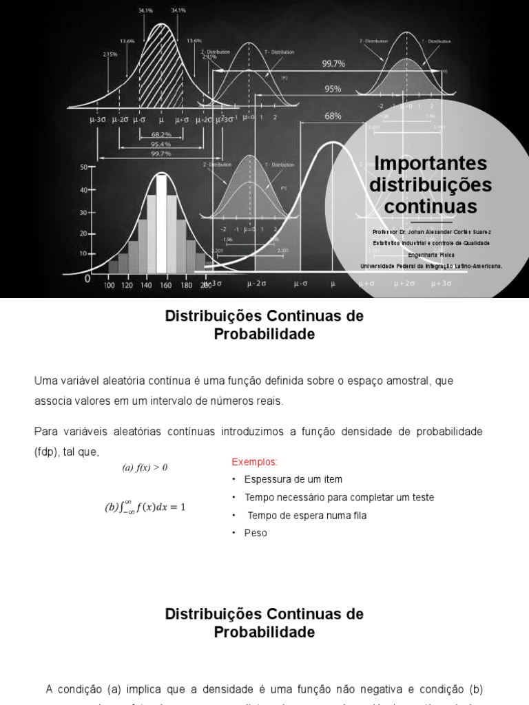 Distribuições de Probabilidade Continuas | PDF | Distribuição de ...