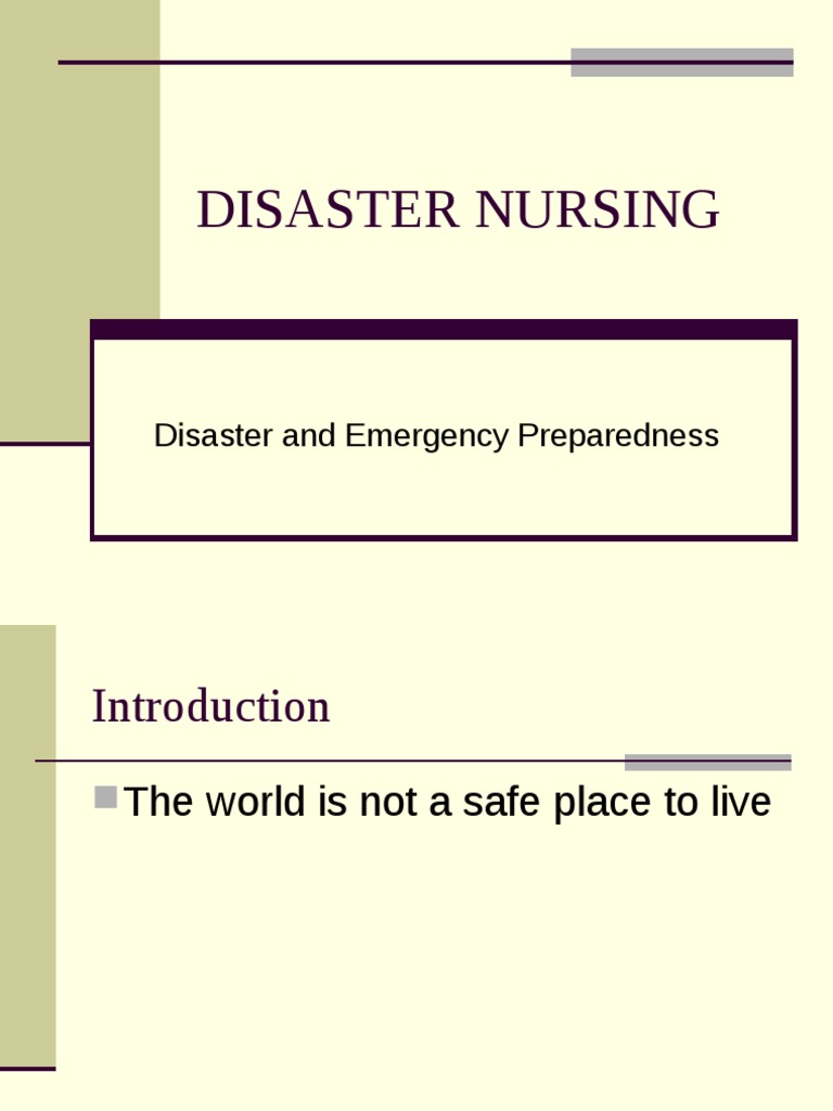 Disaster Nursing Reviewer | PDF | Emergency Medical Services ...