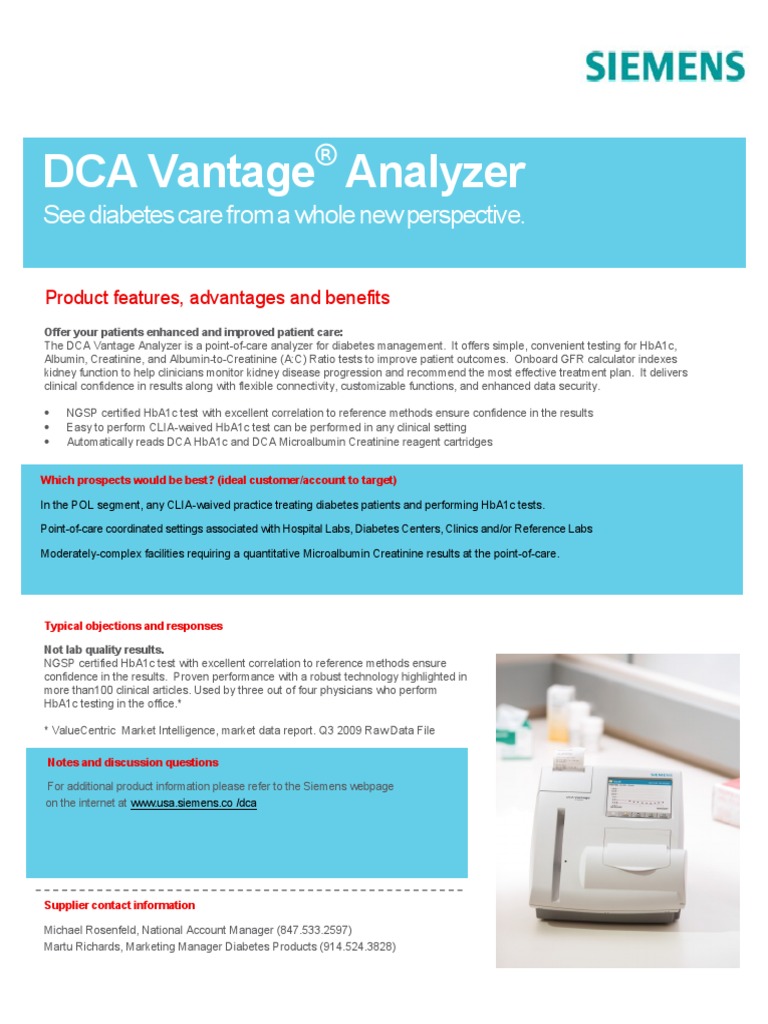 Siemans Dca Vantage Brochure - PDF 1824817545 | PDF