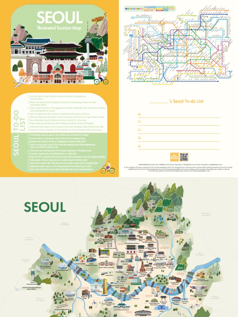 Lllustrated Seoul Tourism Map | PDF | Seoul