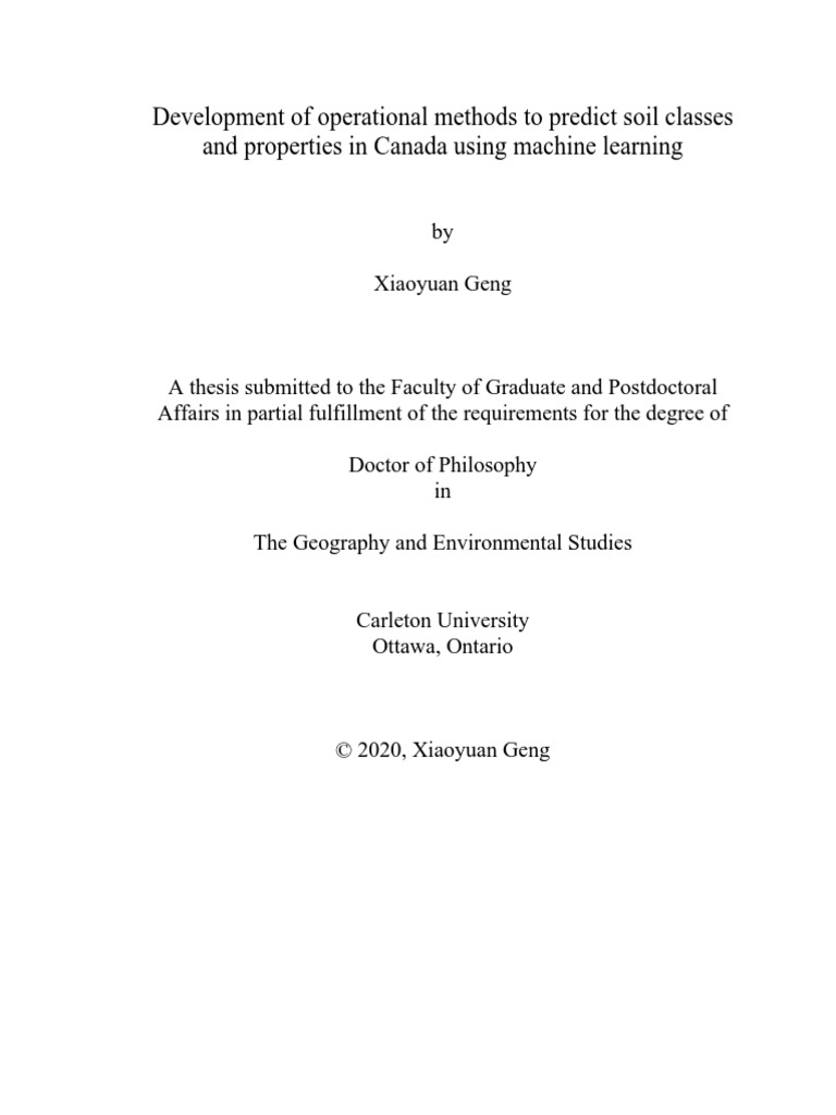 Geng Developmentofoperationalmethodstopredictsoil | PDF | Machine ...