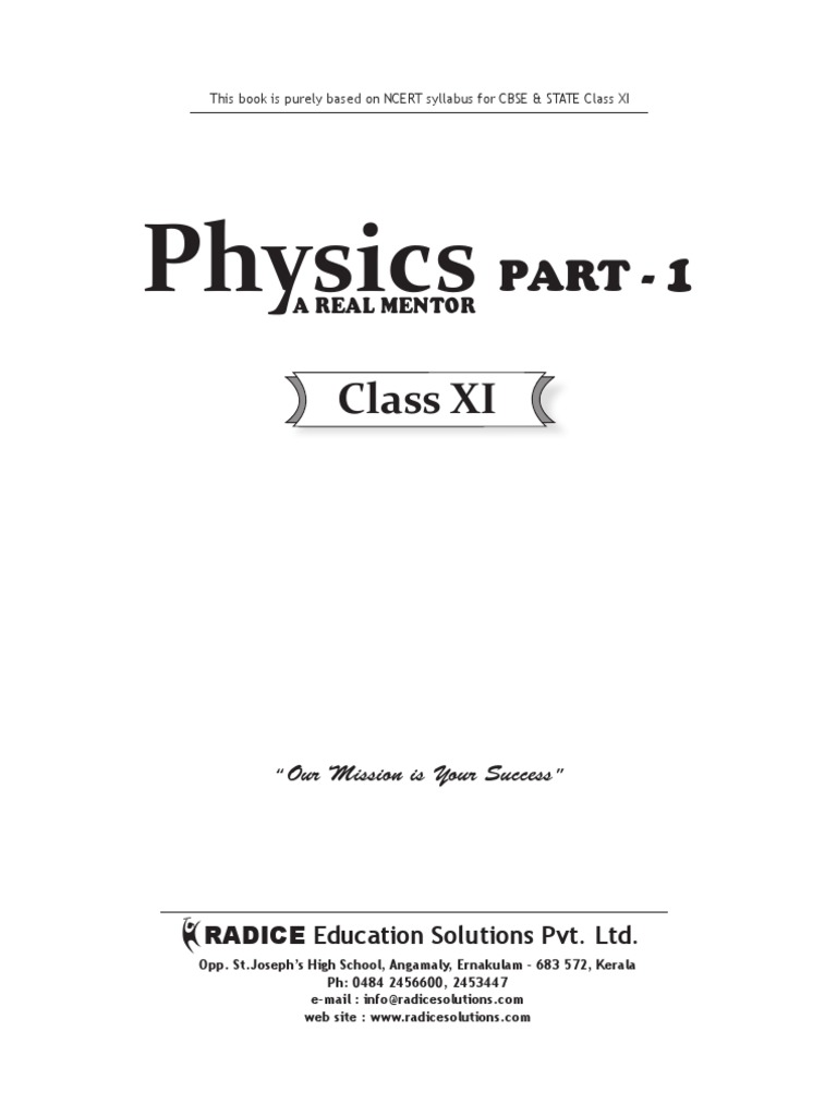 XIth Physics | PDF | Physics | Neutron