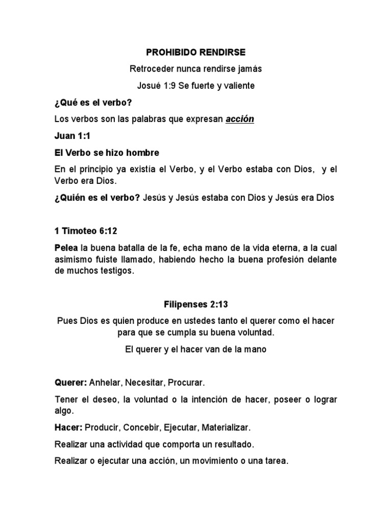 Prohibido Rendirse | PDF