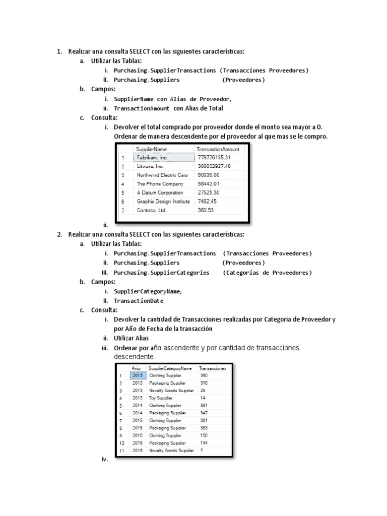 Examen 3er Parcial Base de Datos I | PDF | Gestión de datos | Informática