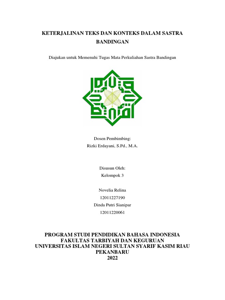 Sastra Bandingan | PDF | Fiksi Umum