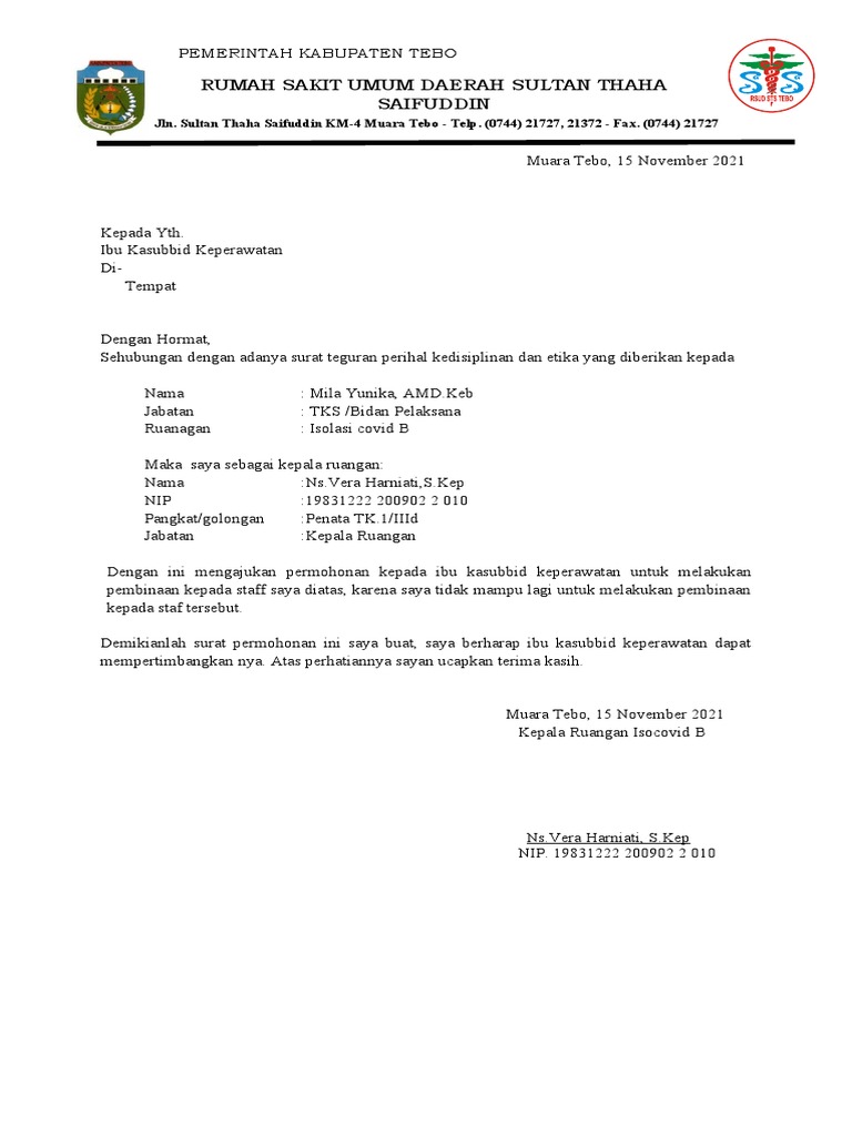 Surat Pengembalian Staff Iso B | PDF