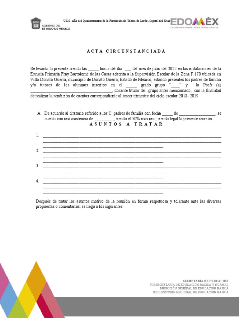 Acta Circunstanciada para Rendicion Cuentas (5348) | PDF