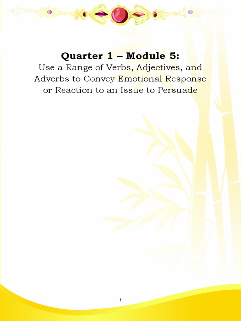 English G8 Q1 LC5 | PDF | Adjective | Adverb