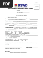 DSWD Form For Senior Citizen | PDF
