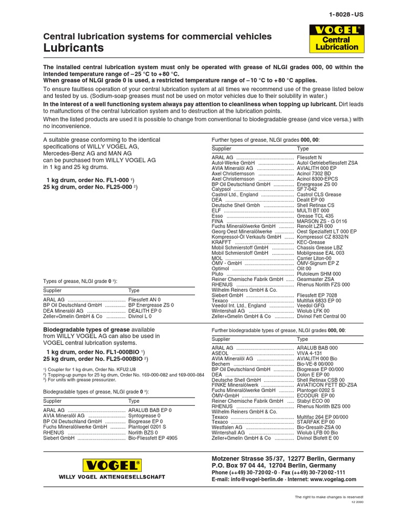 1_8028_US- Lubricants for Commercial Vehilces | PDF | Liquids | Friction