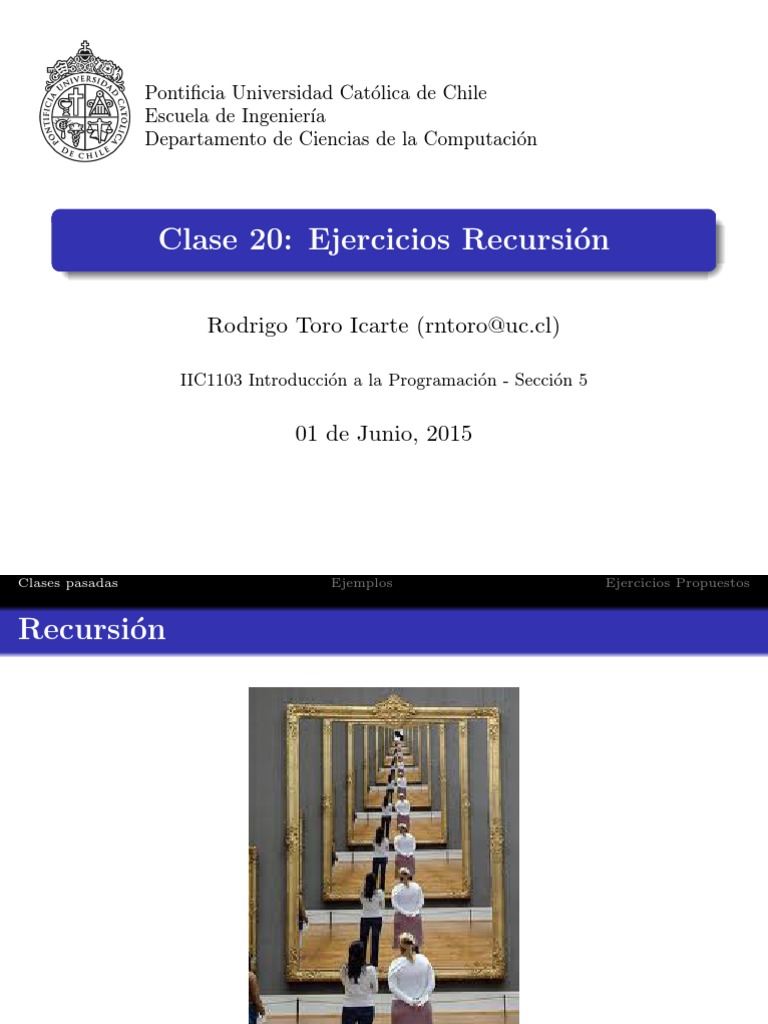 Recursividad | PDF | Recursividad | Lógica matemática
