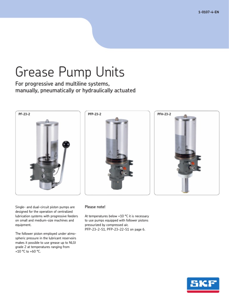 1-0107-4-EN Grease Pump Units | PDF | Pump | Piston