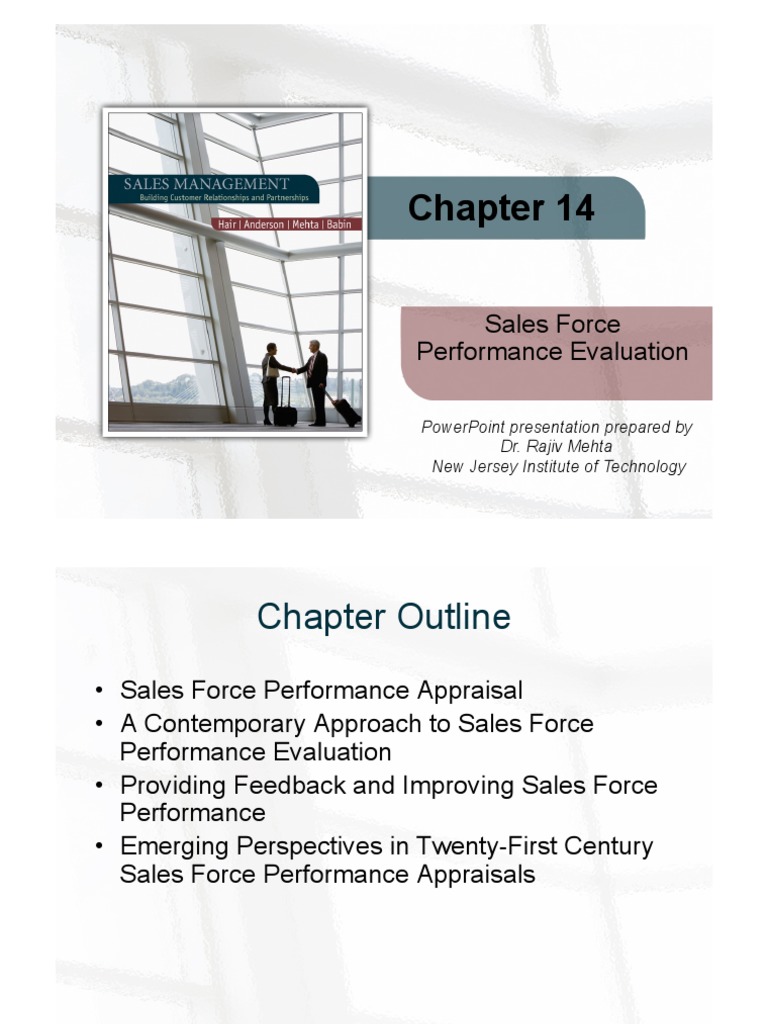 Chapter9 - CH - 14-Sales Force Performance Evaluation | Download Free PDF | Performance ...