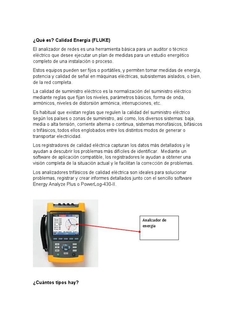 Ficha Tecnica Fluke | PDF | USB | Ingenieria Eléctrica