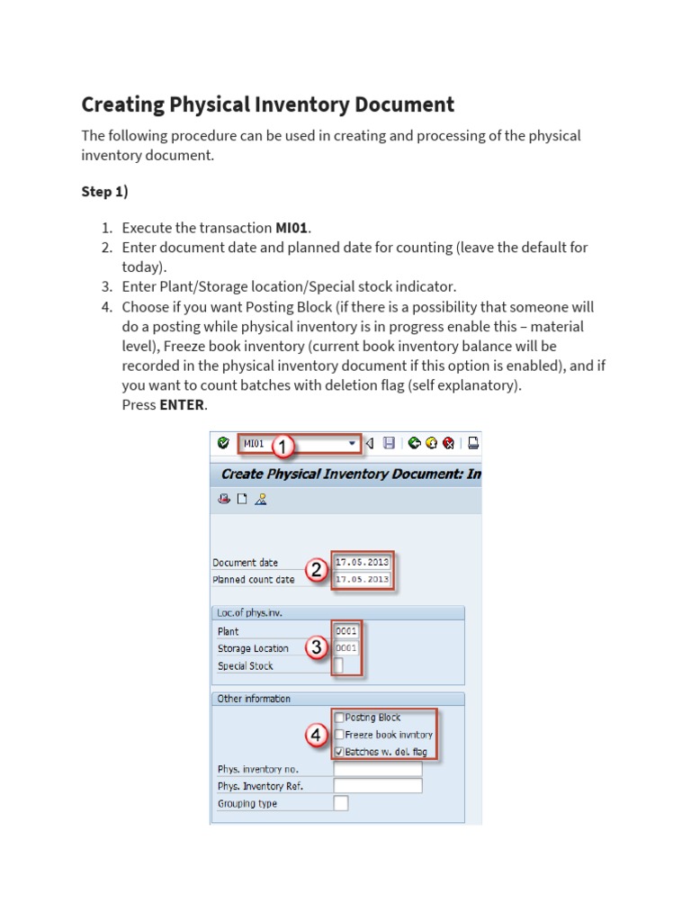 Physical Inventory | PDF