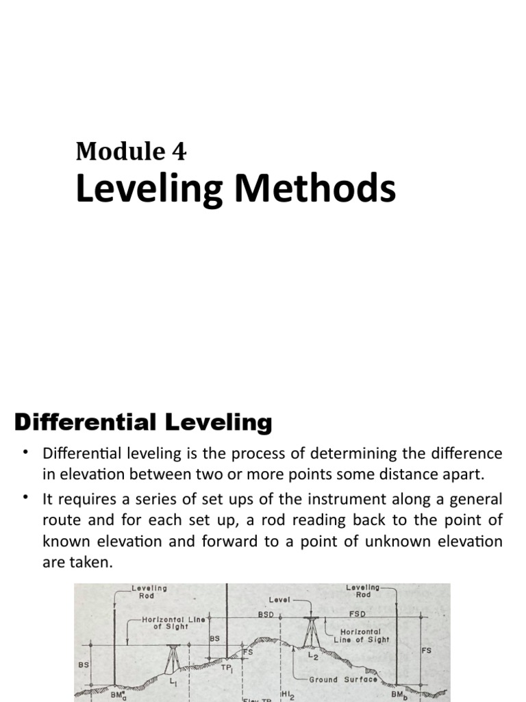 Module4.Leveling Methods (For Students) | PDF | Metrology