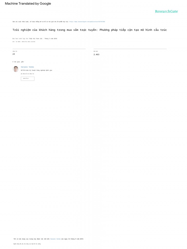 2019 JournalofGlobalMarketing SVR | PDF