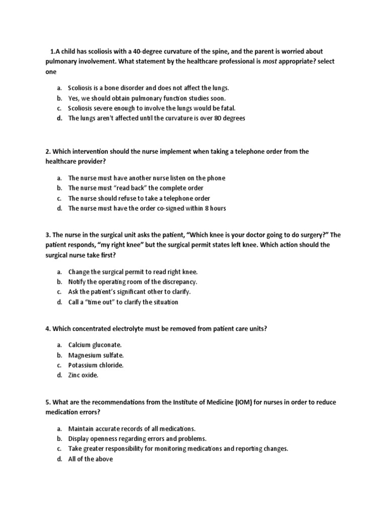 Ipsg Questions Based On Medication Safety | PDF