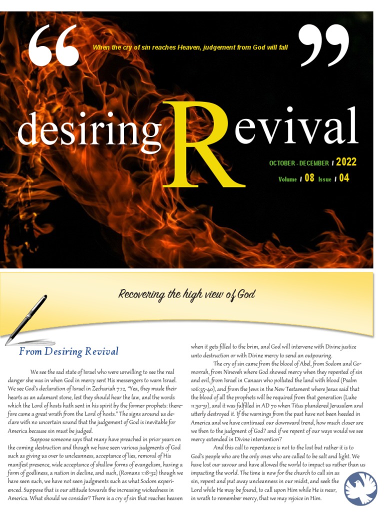 Christian Revival Newsletter Oct/Dec 2022 | PDF | Jesus | Prayer