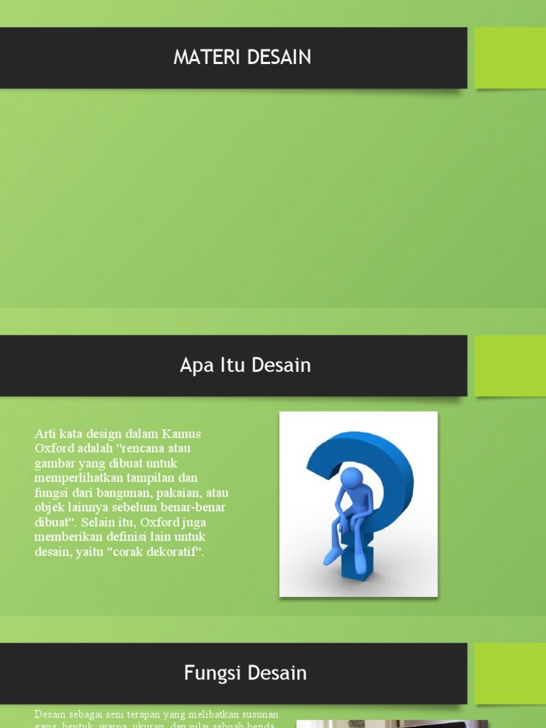 Pengertian dan Fungsi Desain | PDF